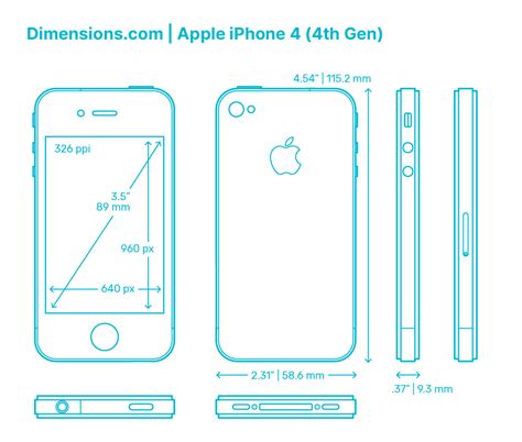 Apple Iphone 13 Mini 15th Gen Dimensions And Drawings