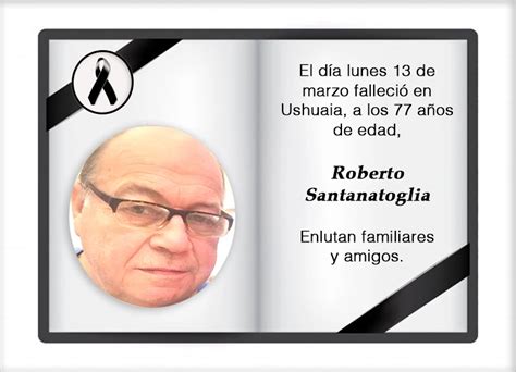 Fallecimiento Roberto Santanatoglia Diario Prensa Noticias De