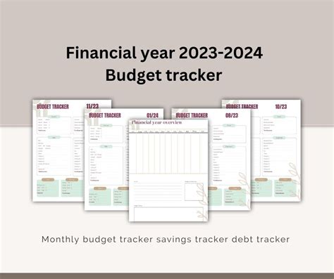 Financial Year 2023 2024 Budget Tracker Budget Tracker Financial Year