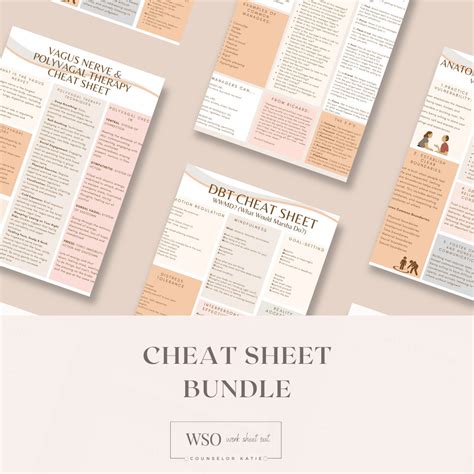 Cheat Sheet Bundle Etsy