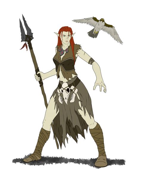 Female Druid Half Elf By Notogamergt On Deviantart