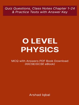 O Level Physics MCQ Multiple Choice Questions By Arshad Iqbal
