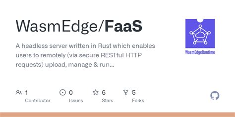 github wasmedge faas a headless server written in rust which enables
