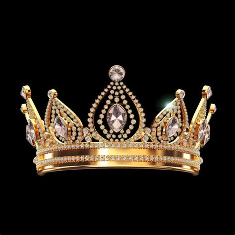 Queen Gold Crown Premium Ai Generated Image