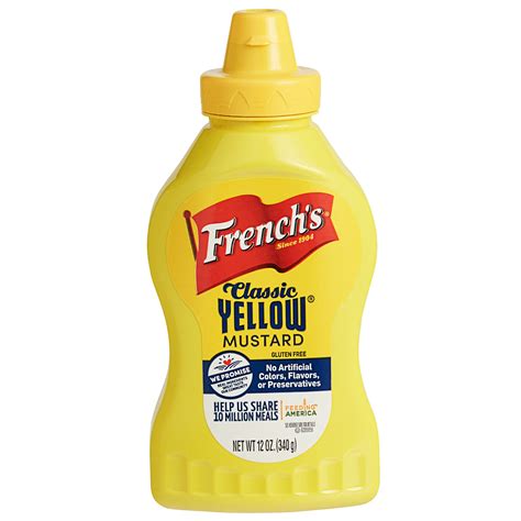 French S 12 Oz Classic Yellow Mustard Squeeze Bottle