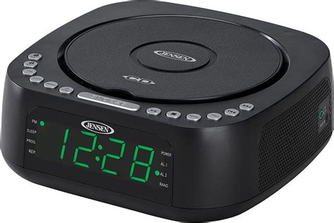 Jensen Jcr 375 Stereo Dual Alarm Cd Mp3 Wma Usb Charging Headphone