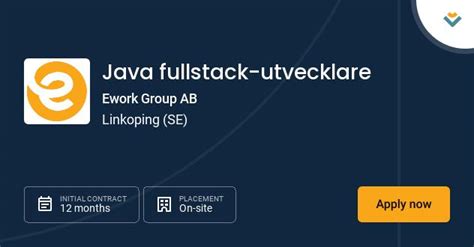 Java Fullstack Utvecklare
