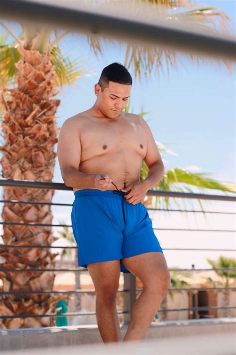 Bay Blue Mens Trunks Sand And Pearls Swimwear