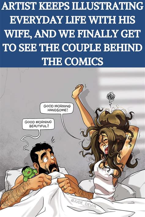 Artist Keeps Illustrating Everyday Life With His Wife And We Finally Get To See The Couple