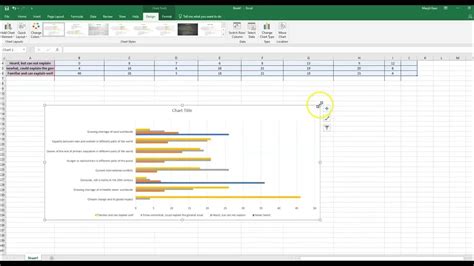 Creating A Graph Using Excel Youtube