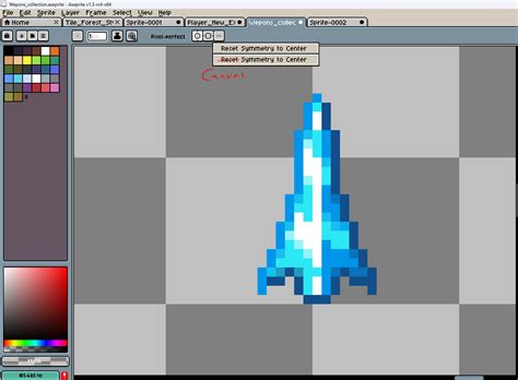 Option To Show Symmetry Center In My Canvas Position Features Aseprite Community