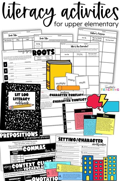 Engaging Literacy Activities For Upper Elementary In 2024 Teaching Lessons Teaching Authors