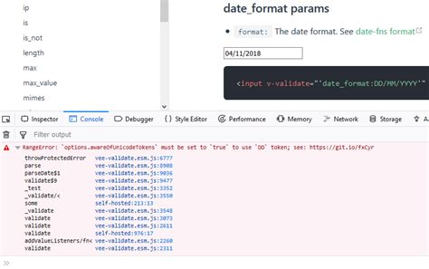 date 08 10 2000 in dd mm yyyy format is invalid · issue 1619 · logaretm vee validate · github