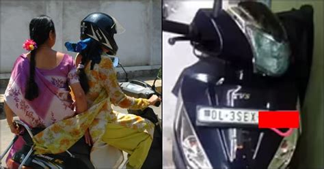 Delhi Girl Not Able To Ride New Scooty Because Of The Word ‘sex On Number Plate People Mock