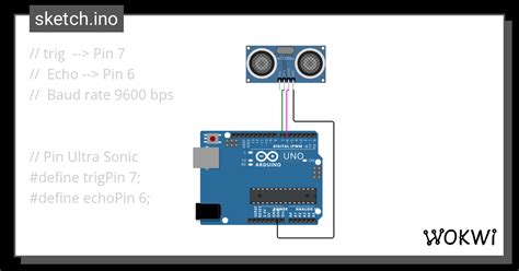 Program Pake Sensor Jarak Wokwi Esp32 Stm32 Arduino Simulator