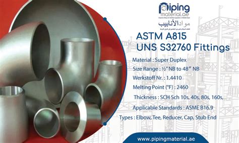 Astm A815 Uns S32760 Fittings A815 Wps 32760 Elbow Suppliers Uae