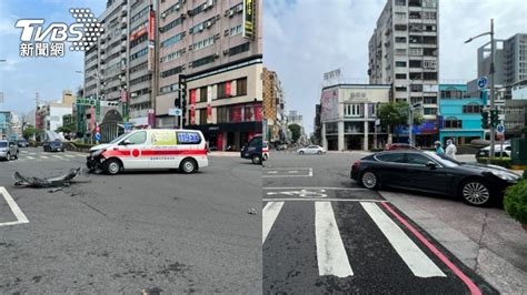 鳴笛聲聽不到？7旬翁駕百萬保時捷 削掉救護車保險桿│tvbs新聞網
