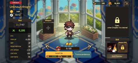 unknown knights idle rpg tier list touch tap play