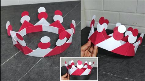 How To Make Paper Crown Easy Paper Crown Easy Tutorial Paper Crafts