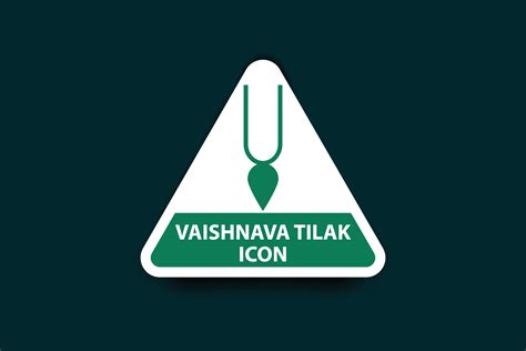 Vaishnav Tilak Icon And Spiritual Krishna Tilak Icon 21730173 Vector Art At Vecteezy
