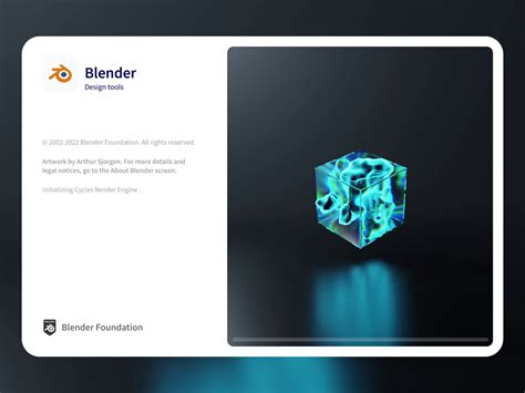 Blender Splash Screen Animation By Arthur Sjorgen For Odama On Dribbble