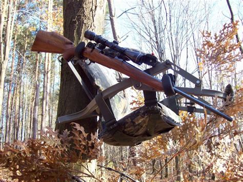 HP Hunting Gear Tree Stand Gun Holder Bar Mount Made In The USA