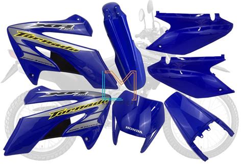 Kit Carenagem Peças Xr Xr Tornado Azul Buriti Paramotos Lbm Carenagem de