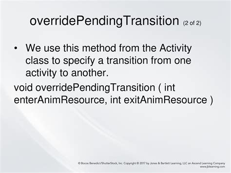 Learning Objectives Build An App Involving Several Activities Ppt