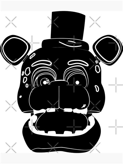 Póster Fnaf Freddy Retrato Cinco Noches En Freddys De Pinelemon
