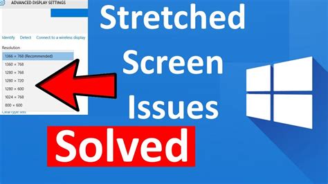 Stretched Screen Horizontally Issues In Windows 10 Fi