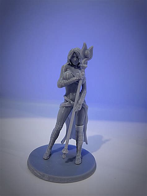 Human Female Sorceress 32mm 75mm Scale Miniature Etsy
