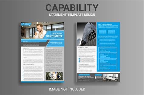 Capability Statement Design Template Premium Vector