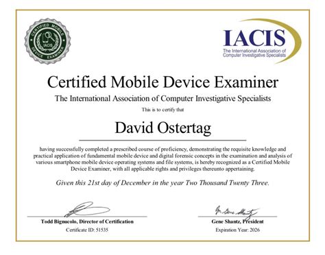 iacis dfir cfce icmde cawfe certifications volunteer community