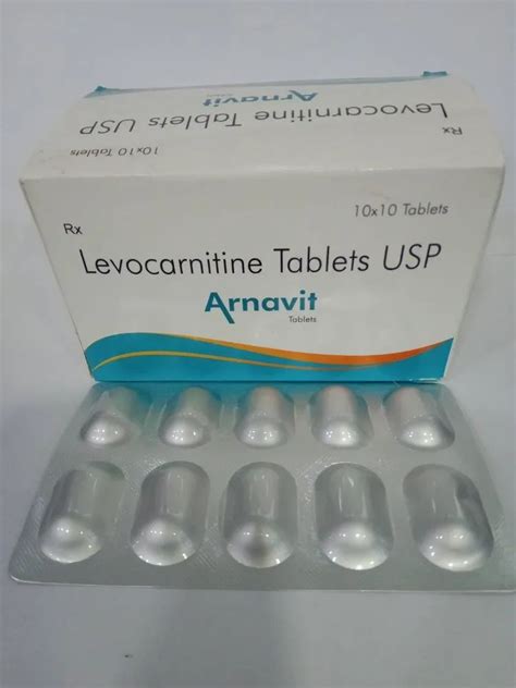 Levocarnitine Tablets Usp 10 X 10 Tablet Prescription At ₹ 67box In