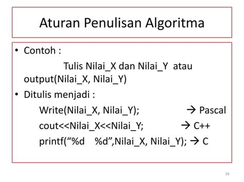Materi 2 Pengertian Dasar Algoritma Ppt