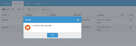 unable to add alias ip in omv5 network openmediavault