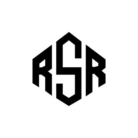 Rsr Letter Logo Design With Polygon Shape Rsr Polygon And Cube Shape