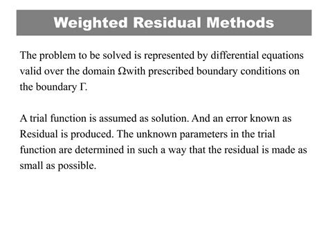 3 Weighted Residual Methods 1pptx