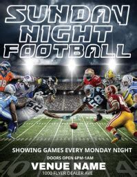 Monday Night Football Template Postermywall