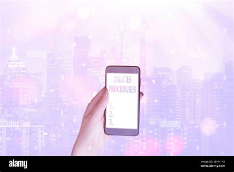 Handwriting Text Writing Policies Procedures Conceptual Photo Influence Major Decisions And