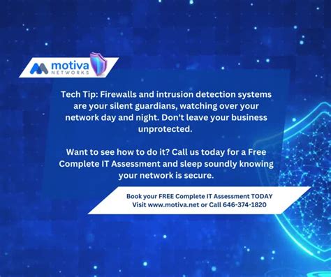 Motiva Networks On Linkedin Tech Tip Firewalls And Intrusion Detection Systems Are Your Silent