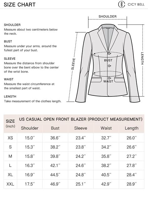 Cicy Bell Womens Casual Blazers Open Front Long Sleeve Work 52 Off