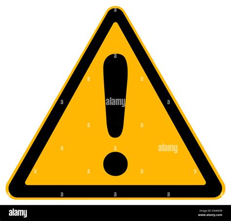 Yellow Triangle With Exclamation Point Car