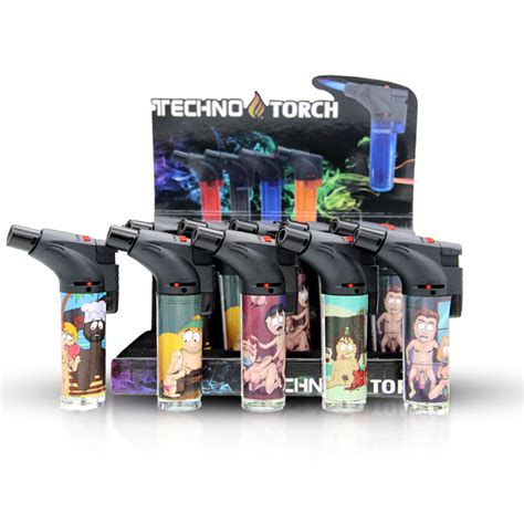 SP PORN SLANT TORCH LIGHTER DISPLAY OF 15CT Gotham Distro