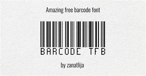 Amazing Free Barcode Font MasterBundles