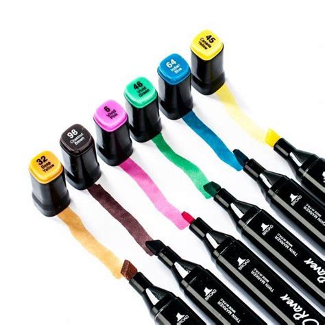 Набор скетч маркеров 168 шт для рисования двусторонних Touch Черные Aveopt оптова дропшипінг