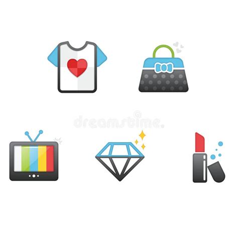 Assorted Icons Vector Illustration Decorative Design Stock Vector