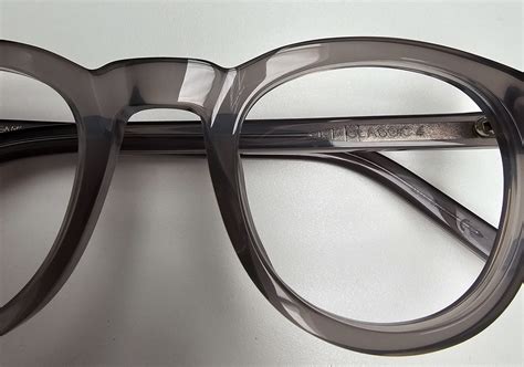 Round Crystal Grey Saint Laurent Frame Round Glasses Fashion Eyewear