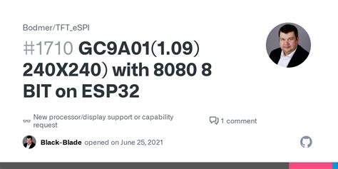 Gc9a01109 240x240 With 8080 8 Bit On Esp32 · Bodmer Tftespi