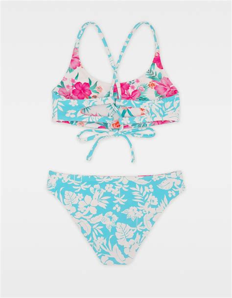 Feather 4 Arrow Paradise Cove Girls Reversible Bralette Bikini Set